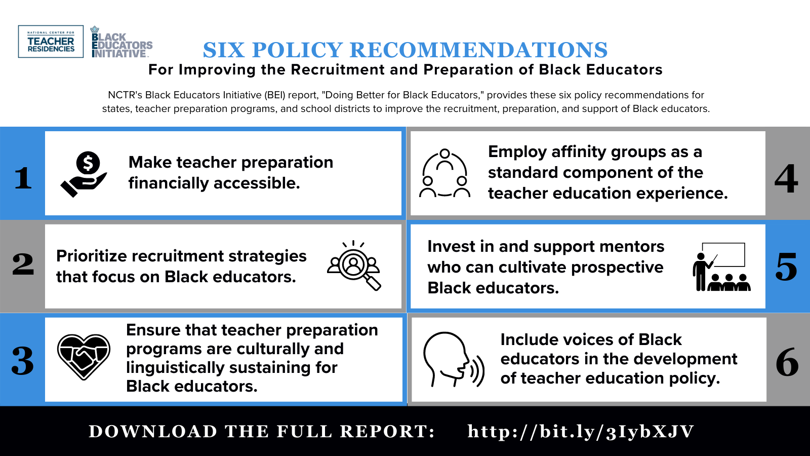 NCTR's BEI Releases Education Policy Report to Better Support Black Educators - National Center ...